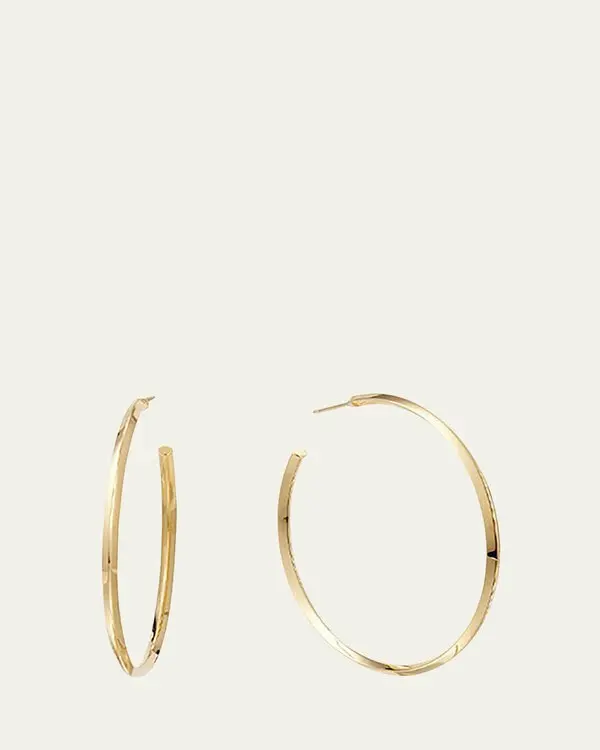 Lana Jewelry 14k Gold 25mm Royale Hoop Earrings