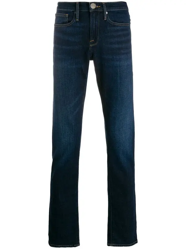 FRAME Mid-rise Straight-leg Jeans