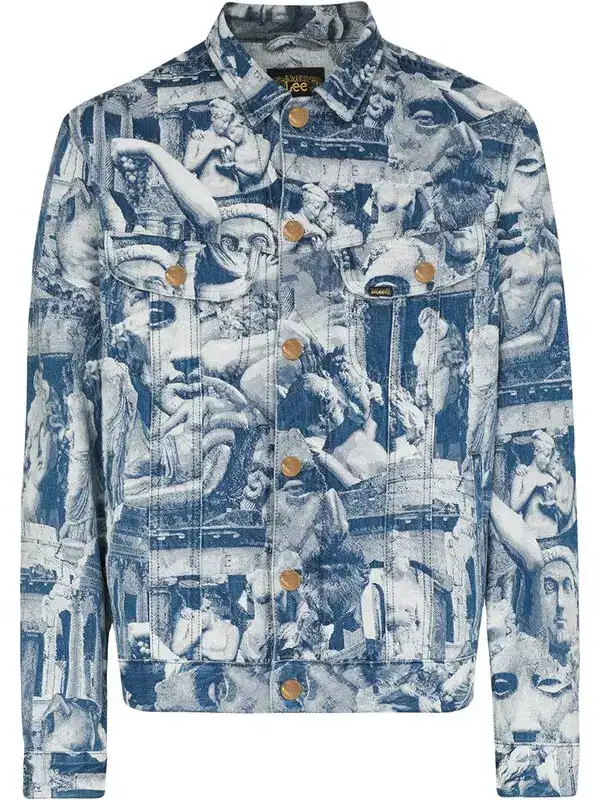 Aries X Lee Sculpture Rider Deni Jacket In Blue - 37% Off 