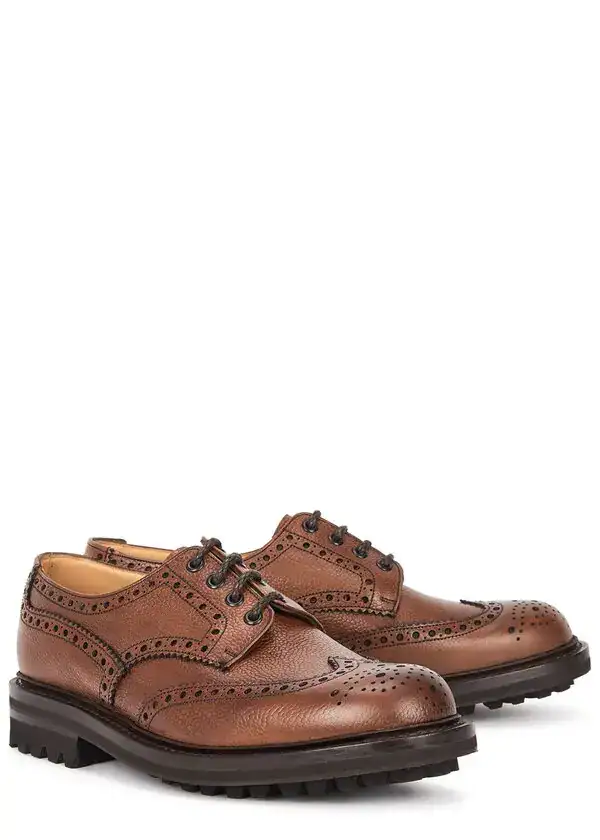 Church’s McPherson 75G brown Church'S Mcpherson Brown Leather Derby Shoes - Tan | Editorialist
