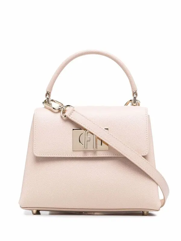 Furla 1927 Leather Tote Bag - Neutrals