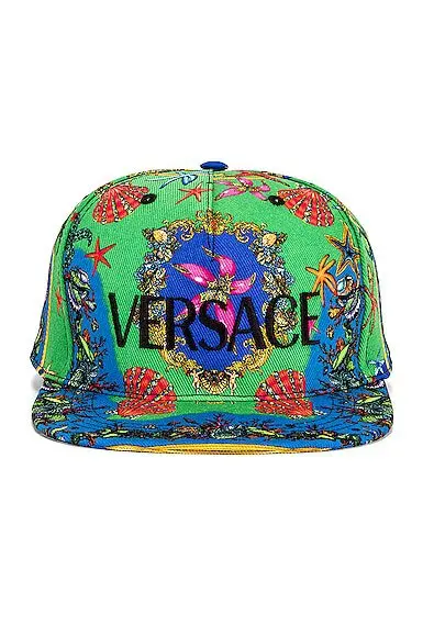 Versace Tresor De La Mer Baseball Cap In Pink,Blue  display picture 1