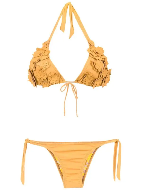 AMIR SLAMA Embroidered Bikini Set