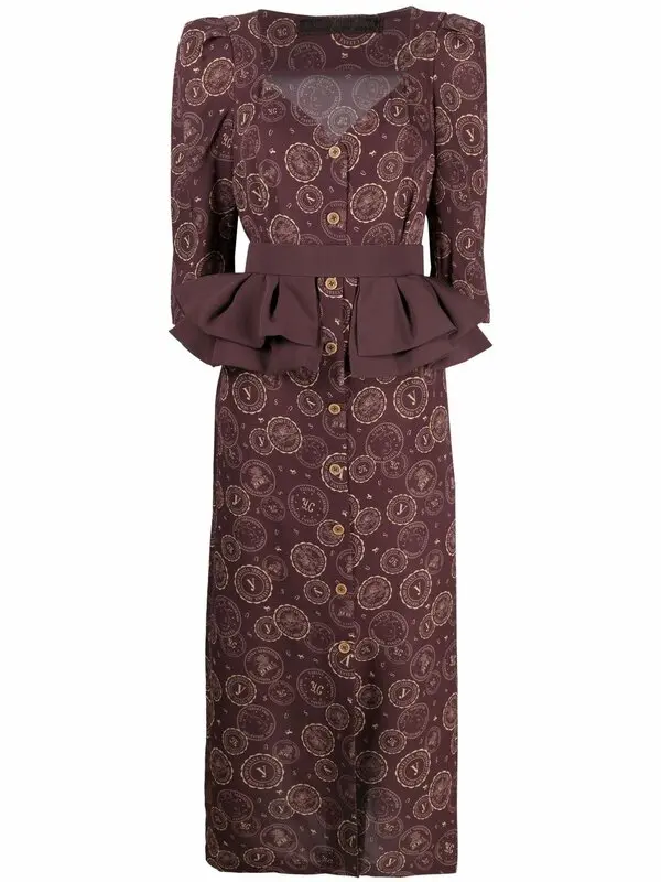 ULYANA SERGEENKO Logo-print Dress