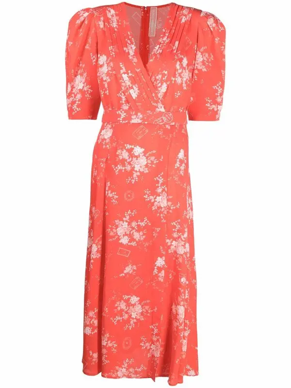 ULYANA SERGEENKO Floral-print Midi Dress