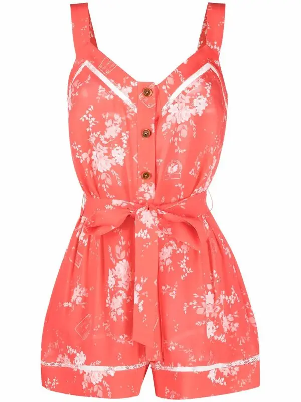 ULYANA SERGEENKO Georgette Crepe Jumpsuit