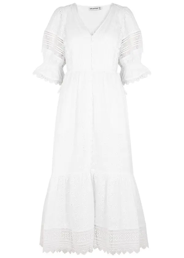 red stripe midi dress Princess Polly Women's Lilienne Stripe Cotton Blend Poplin Dress - Red