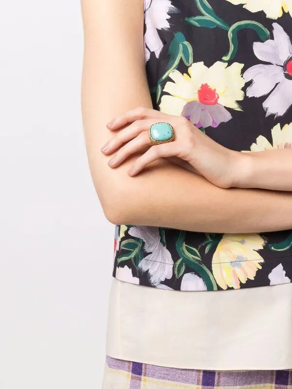 AURÉLIE BIDERMANN 18kt Miki Signet Ring