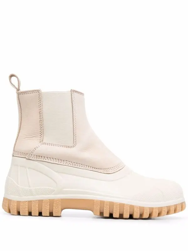 Diemme Leather Panel Boots - Neutrals