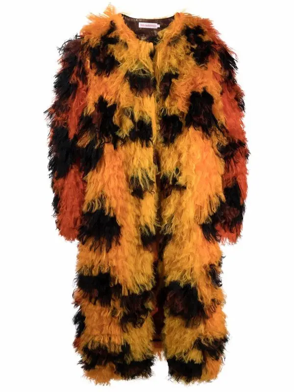 WALTER VAN BEIRENDONCK Leopard Faux-fur Coat