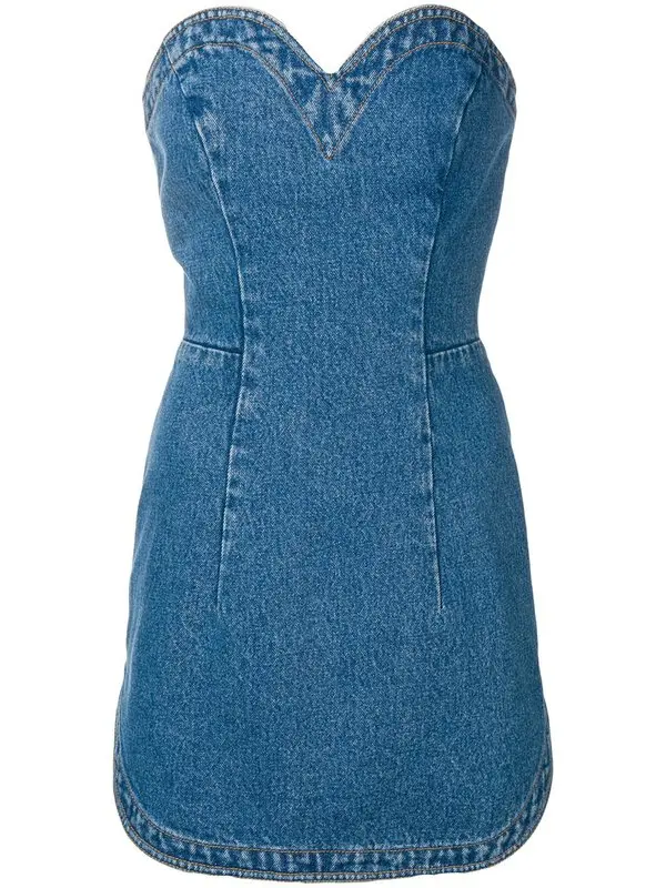 christopher kane denim dress Christopher Kane Denim Heart Dress in White