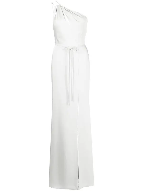 honey colored bridesmaid dresses Yellow Chiffon Strapless V-cut Slit A-line Bridesmaid Evening Dress