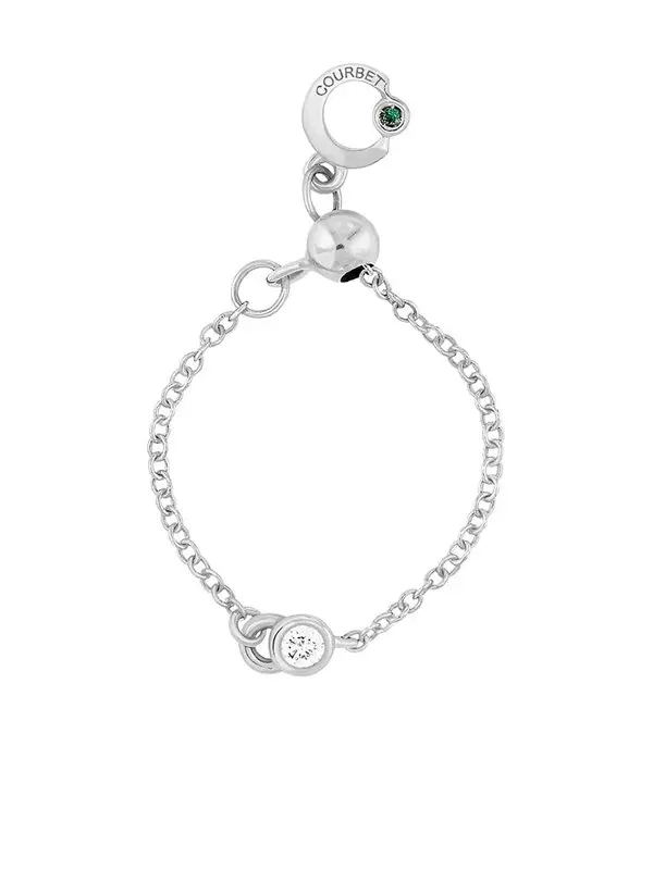 COURBET 18kt Recycled White Gold Ring With Laboratory-grown Diamond - Silver