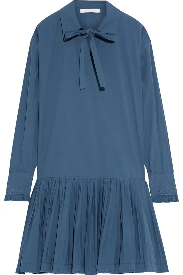 see by chloe pleated dress See by Chloe Black Pleated A-Line Sleeveless Mini Dress XL See by Chloe