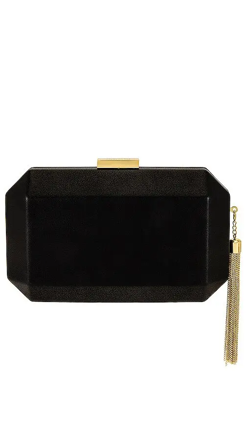 OLGA BERG Lia Facetted Clutch With Tassel