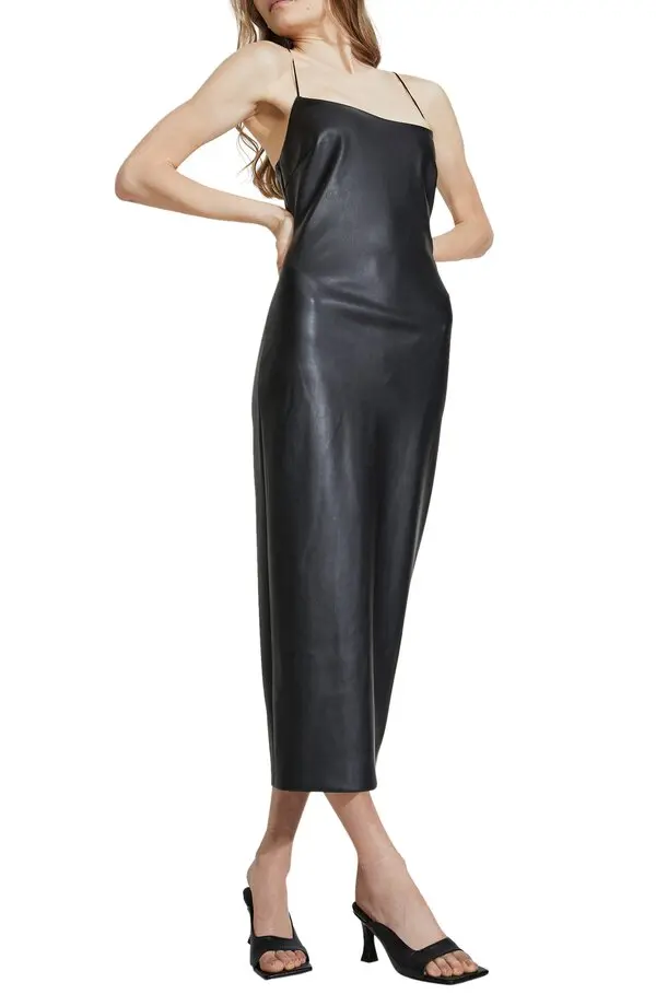 chinese dress ladies Aria Vegan Leather Mini Dress  SEROYA
