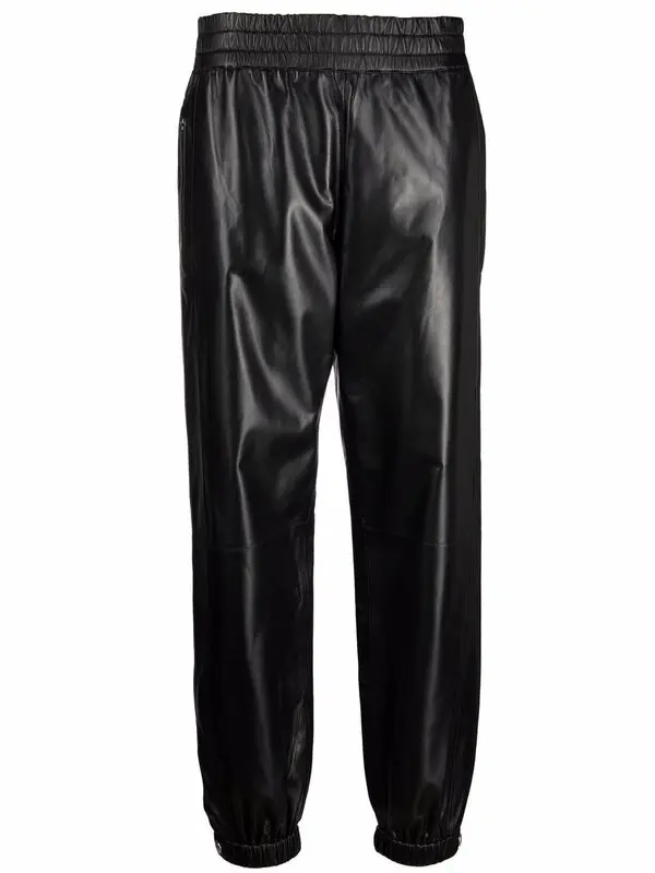 Alexander McQueen Elasticated Leather Trousers