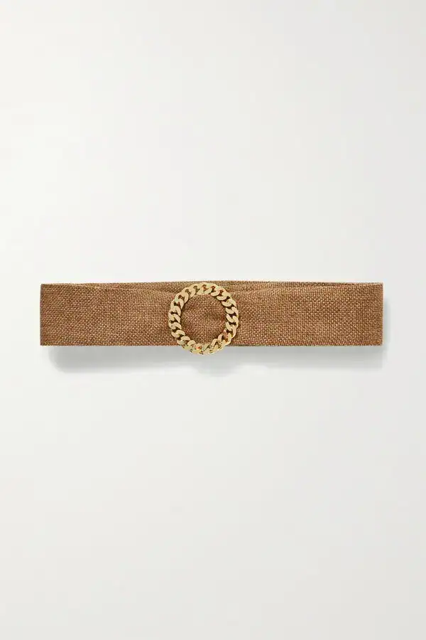 Rosantica Cinderella Burlap Belt In Brown - 50% Off 