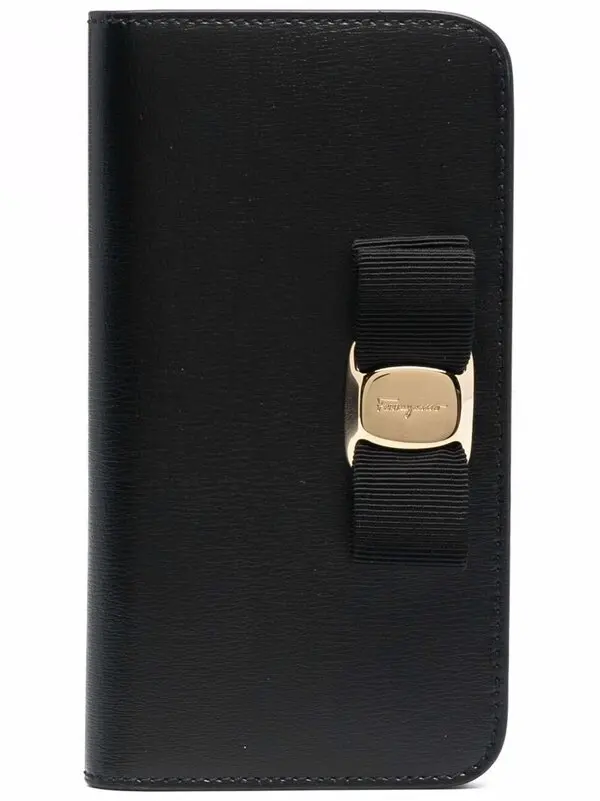 Ferragamo Vara Bow Iphone 12 Pro Phone Case In Black - 5