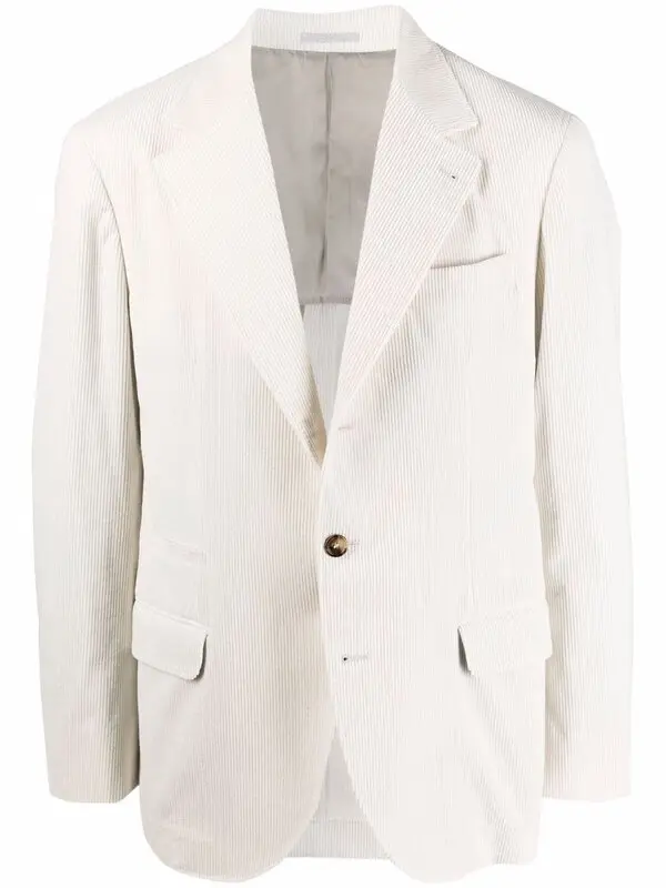 Brunello Cucinelli Single-breasted Cotton Blazer