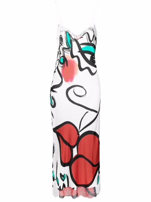 Esteban CortáZar X Desigual El Beso Fitted Slip Dress 1000