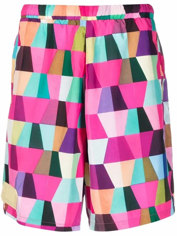 DOMENICO FORMICHETTI Geometric-print Shorts
