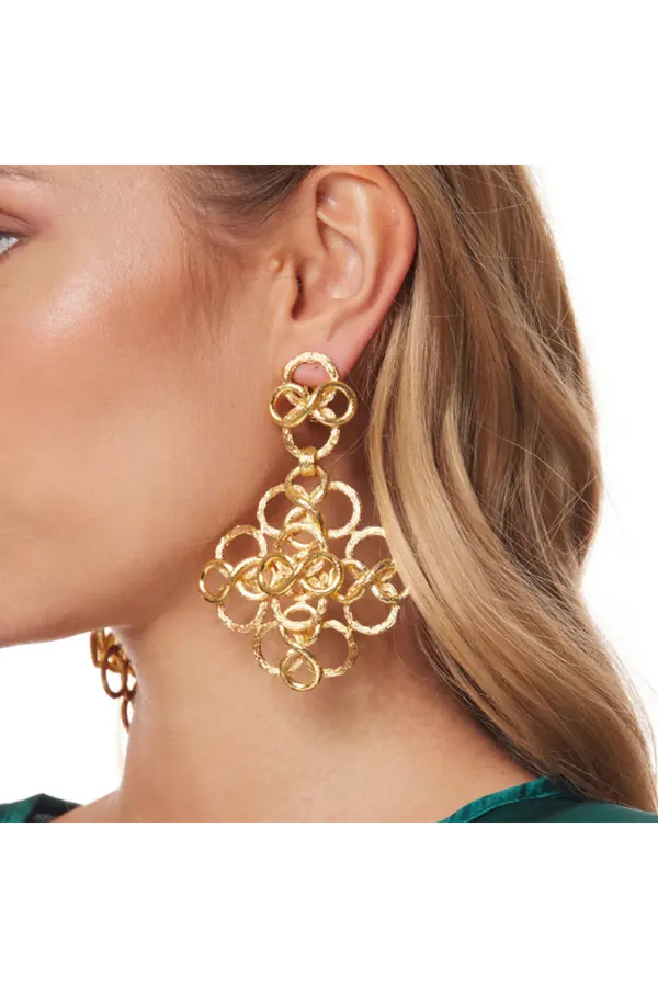 KENNETH JAY LANE Swirl Clip Earrings