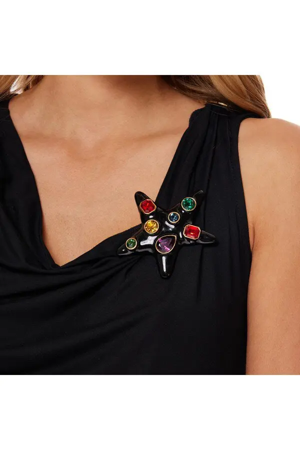KENNETH JAY LANE Enamel Star Pin