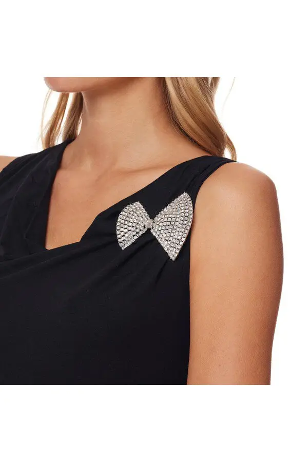 KENNETH JAY LANE And Crystal Bow Tie Pin
