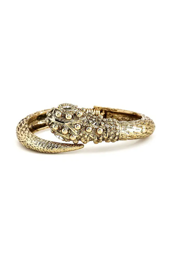 KENNETH JAY LANE Antique Snake Head Bracelet