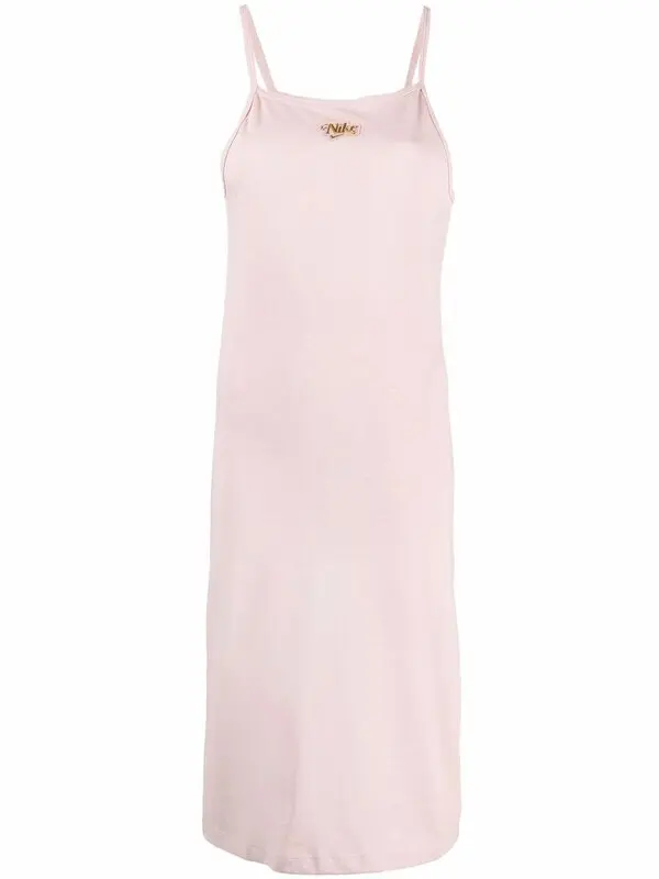 Nike Gold-Logo Fitted Vest Dress In Pink - 17% Off | Editorialist