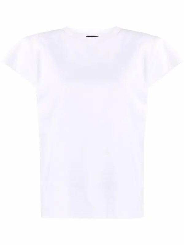 Magda Butrym Padded Shoulder Logo T-shirt