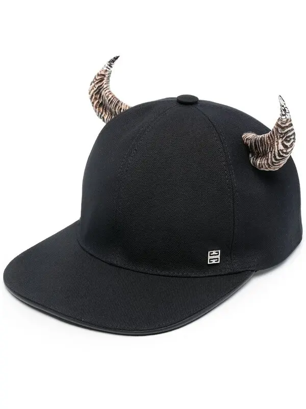 帽子 GIVENCHY 4G キャンバス キャップ ブラック