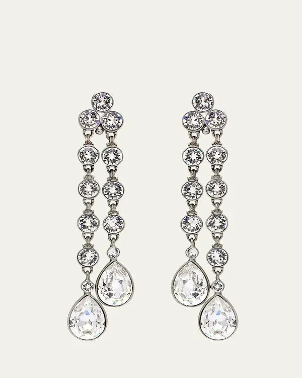 BEN-AMUN Crystal Teardrop Dangle Earrings