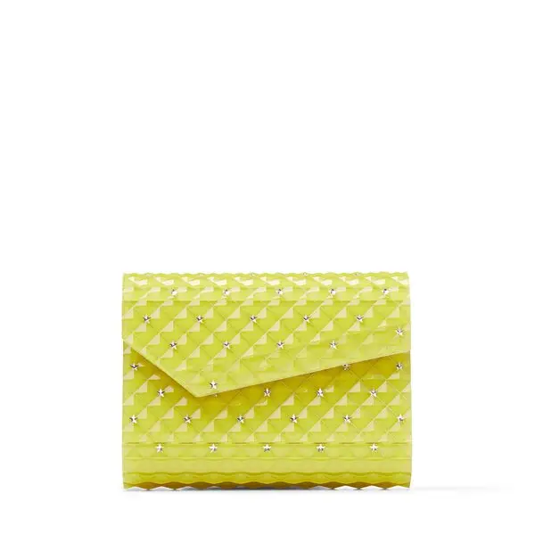 Jimmy Choo Candy Acrylic Clutch Bag With Crystal Stars In