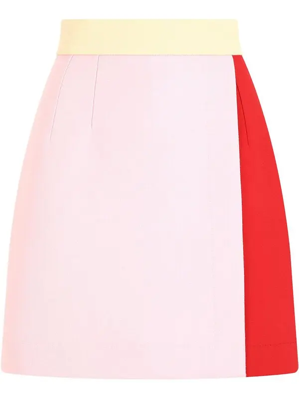 Dolce & Gabbana Colour-block High-waisted Mini Skirt