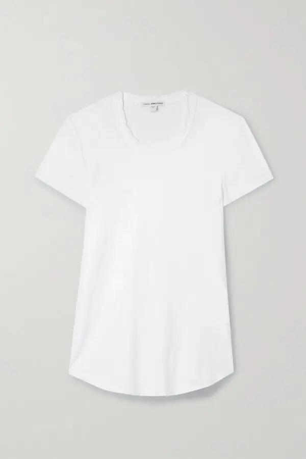JAMES PERSE Slub Cotton-jersey T-shirt - White