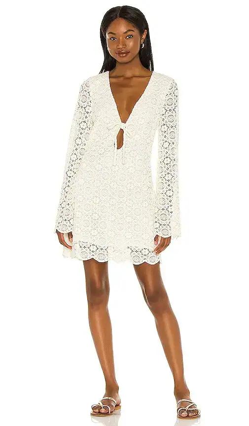 sofia richie short dress House Of Harlow 1960 X Sofia Richie Birkin Mini Dress In Ivory - 62% Off