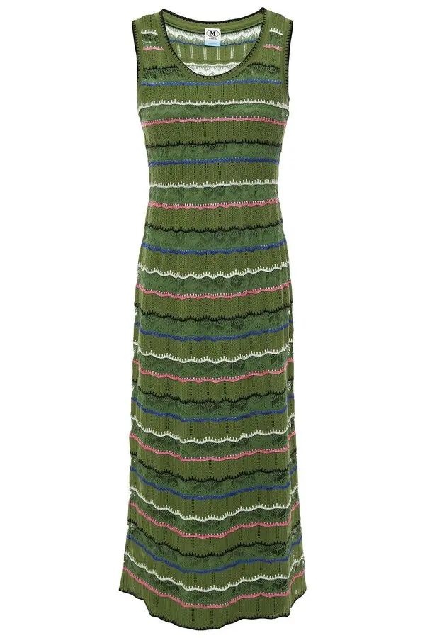 Missoni Crochet-Knit Cotton-Blend Midi Dress In Leaf Green - 54% Off |  Editorialist