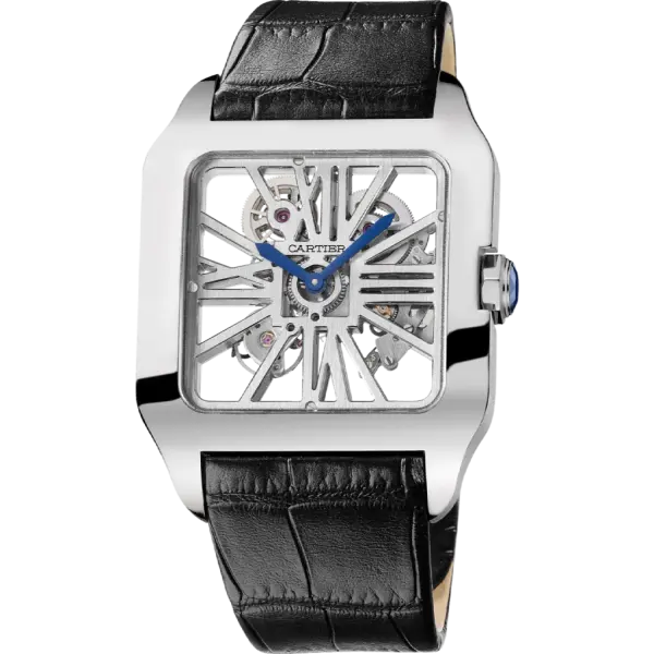 Cartier Santos-Dumont Skeleton Watch Grey Editorialist