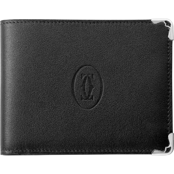 Cartier 6-Credit Card Wallet, Must De Black Editorialist