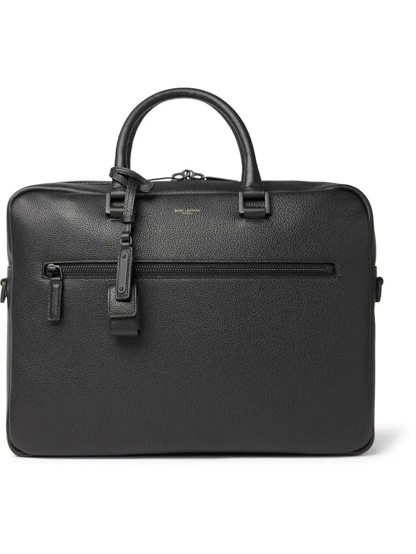 Saint Laurent Sac De Jour Full-grain Leather Briefcase - Black