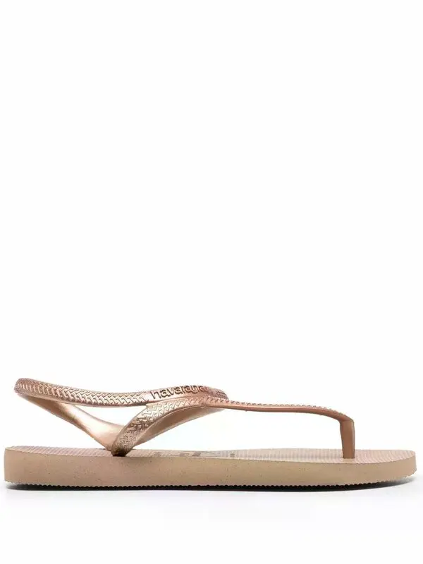 Havaianas Flash Urban Greek-key Sandals - Neutrals