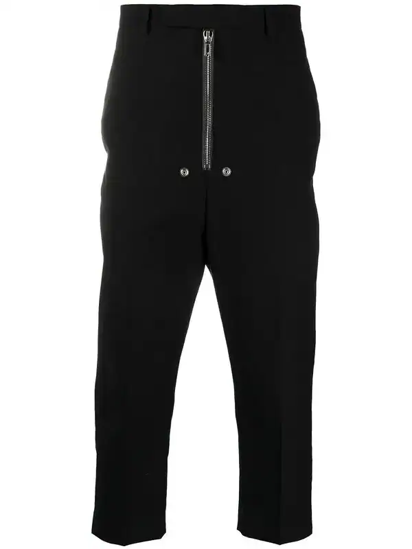 パンツ 21ss Rick Owens BELA ASTAIRES CROPPED Rick Owens Bela Astaires Cropped Trousers In Black - 50% Off