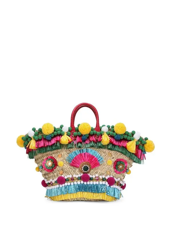 Dolce & Gabbana Kendra Woven Basket Bag