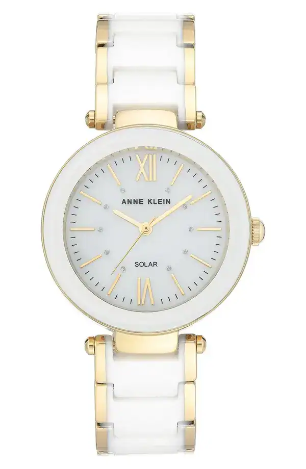 Anne Klein Considered Solar Power Ceramic Bracelet Watch  display picture 1