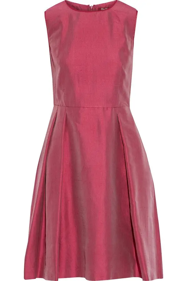 max mara silk shantung dress Max Mara Silk Shantung Dress