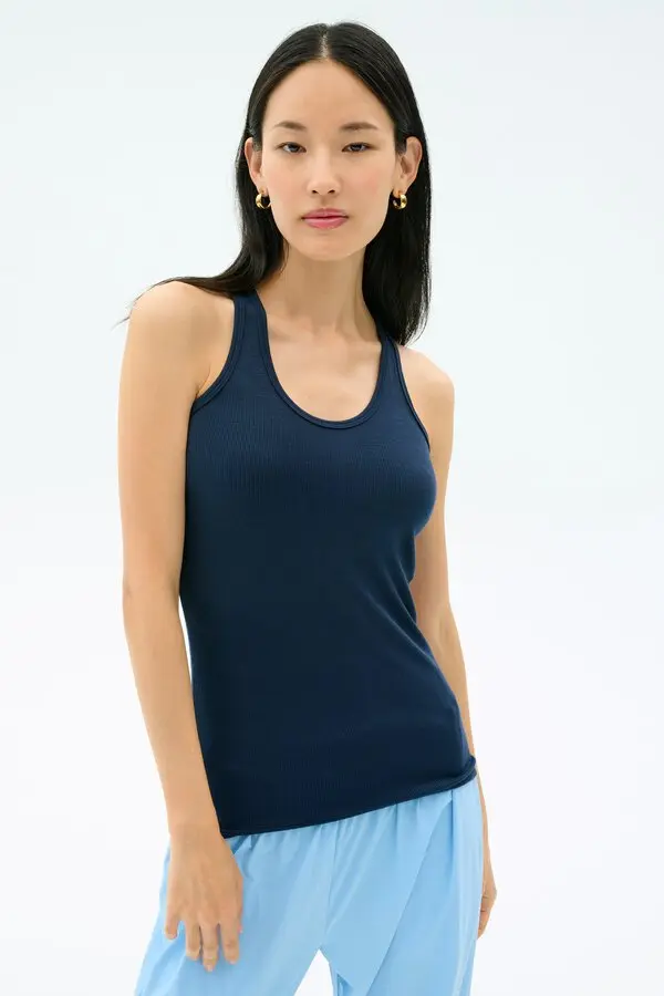 Splits59 Ashby Rib Tank - Indigo