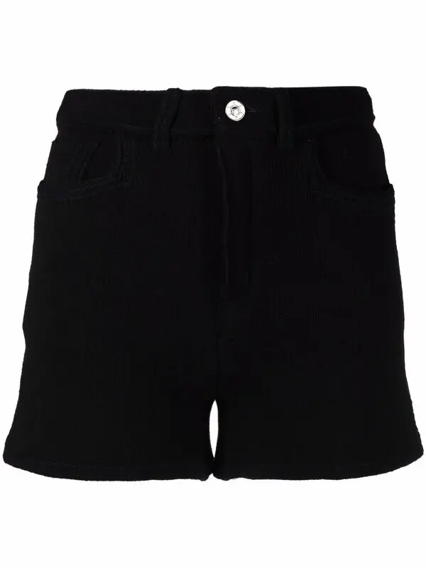 BARRIE High-waisted Knit Shorts - Black