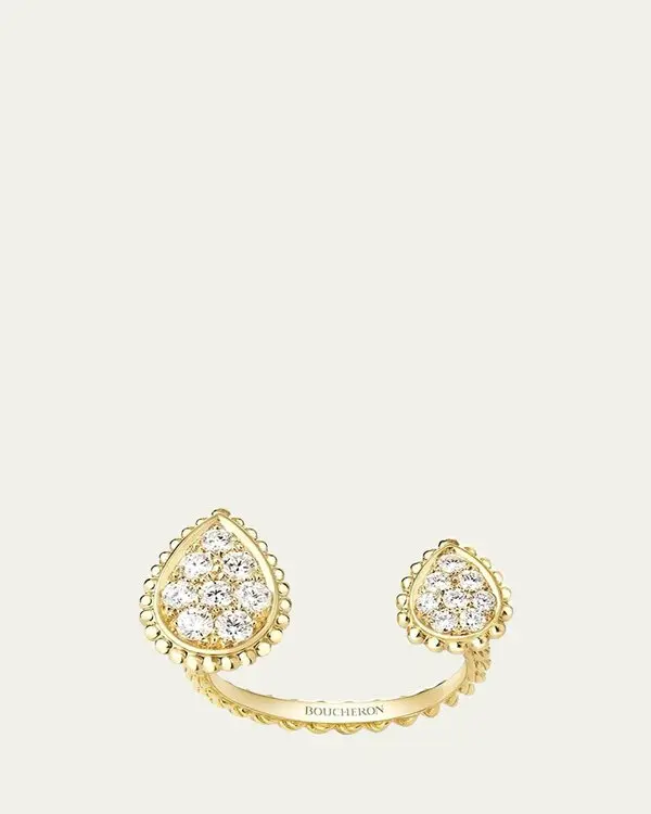Boucheron Serpent Boheme Diamond Ring - Gold